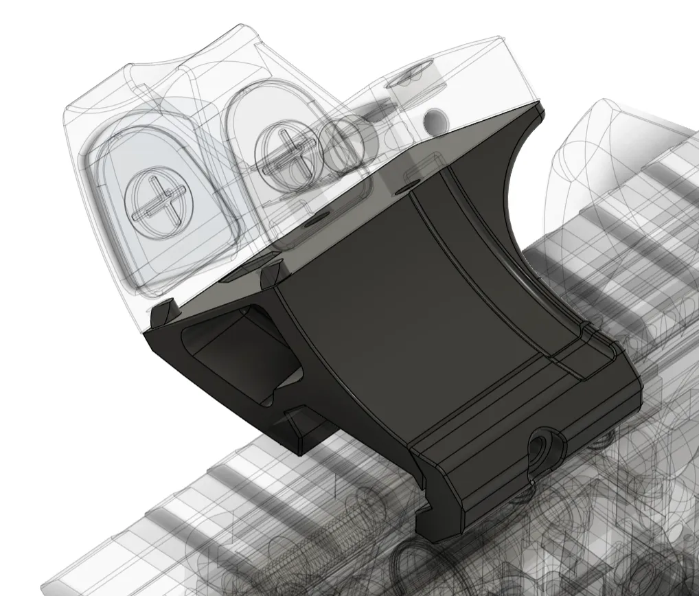 Red Dot Agled Offset Mount for RMR / RMRcc / RMSc footprints by Jadozub ...