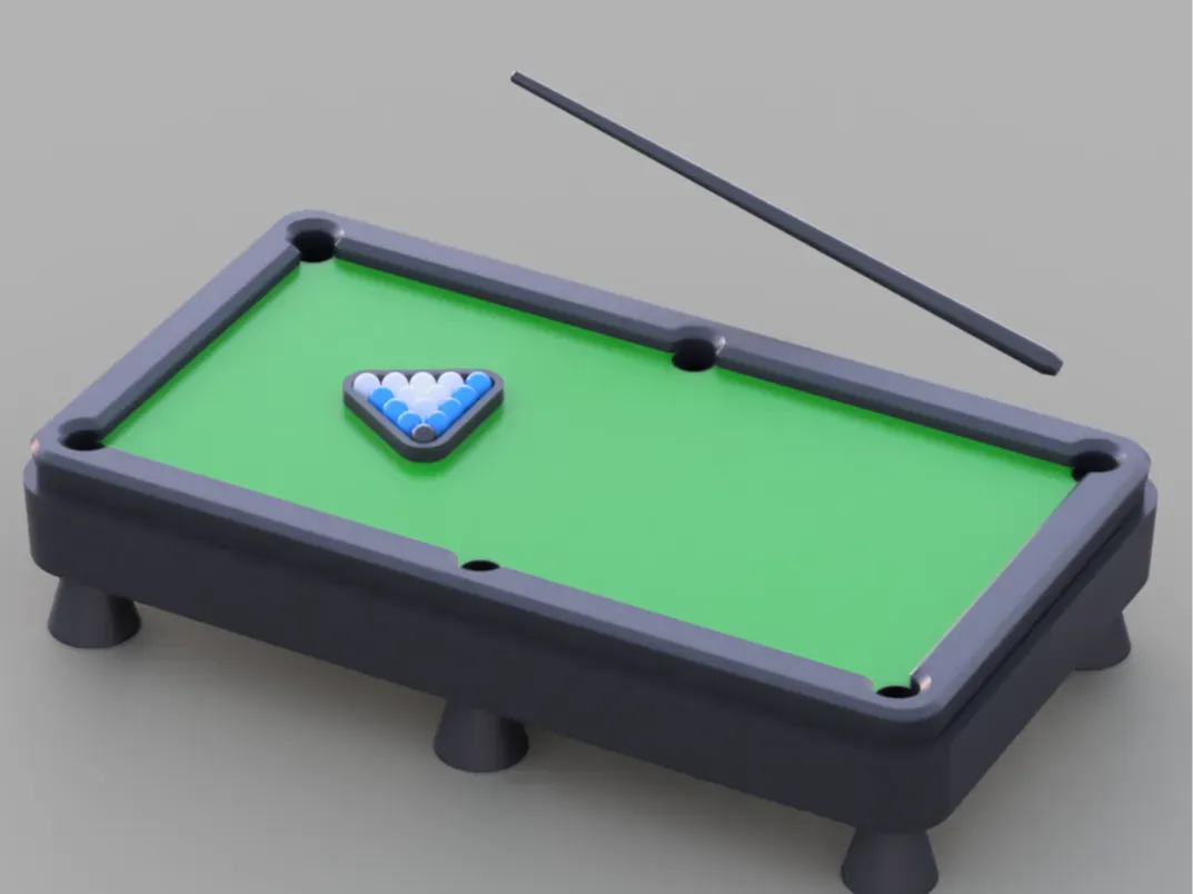 Mini Billiards Pool Table by walloper3 | Download free STL model ...