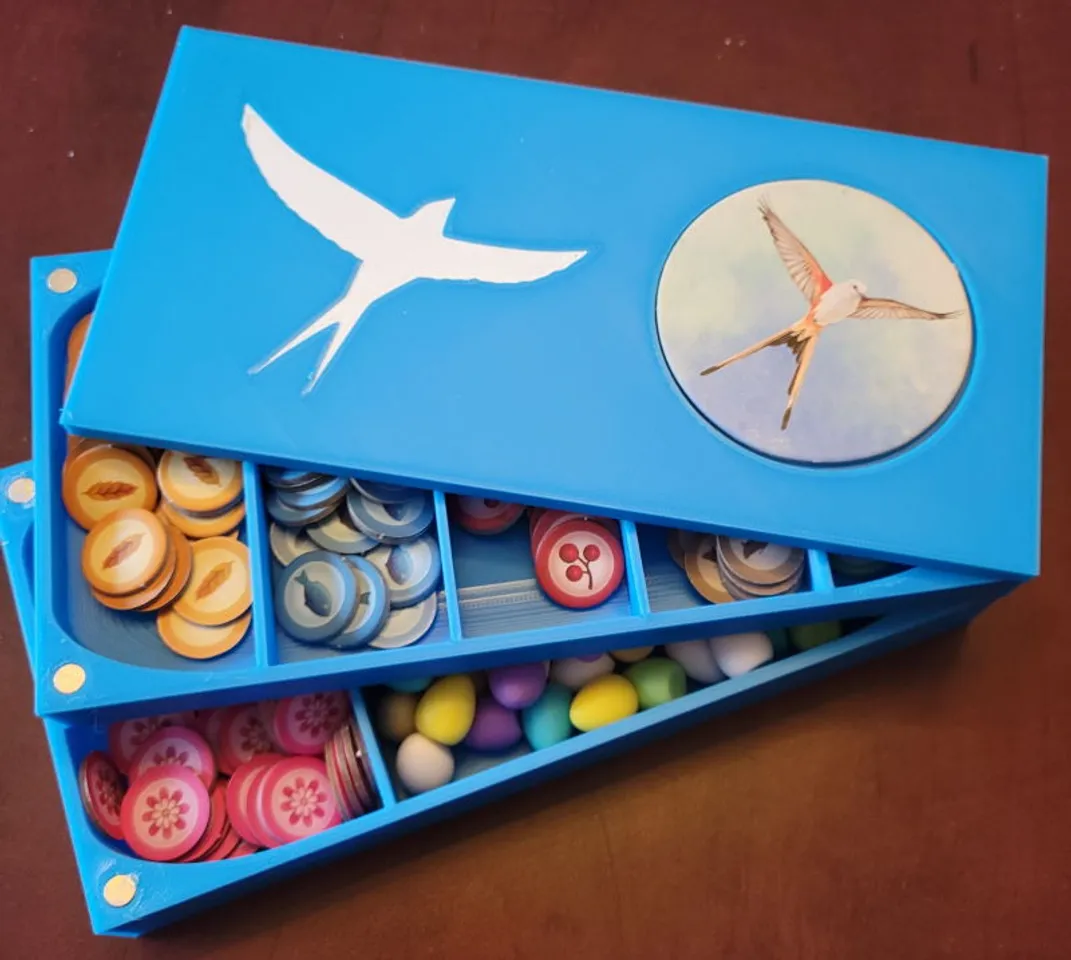 Wingspan Magnetic Stacking Resource Box by Drakka01 | Download free STL ...