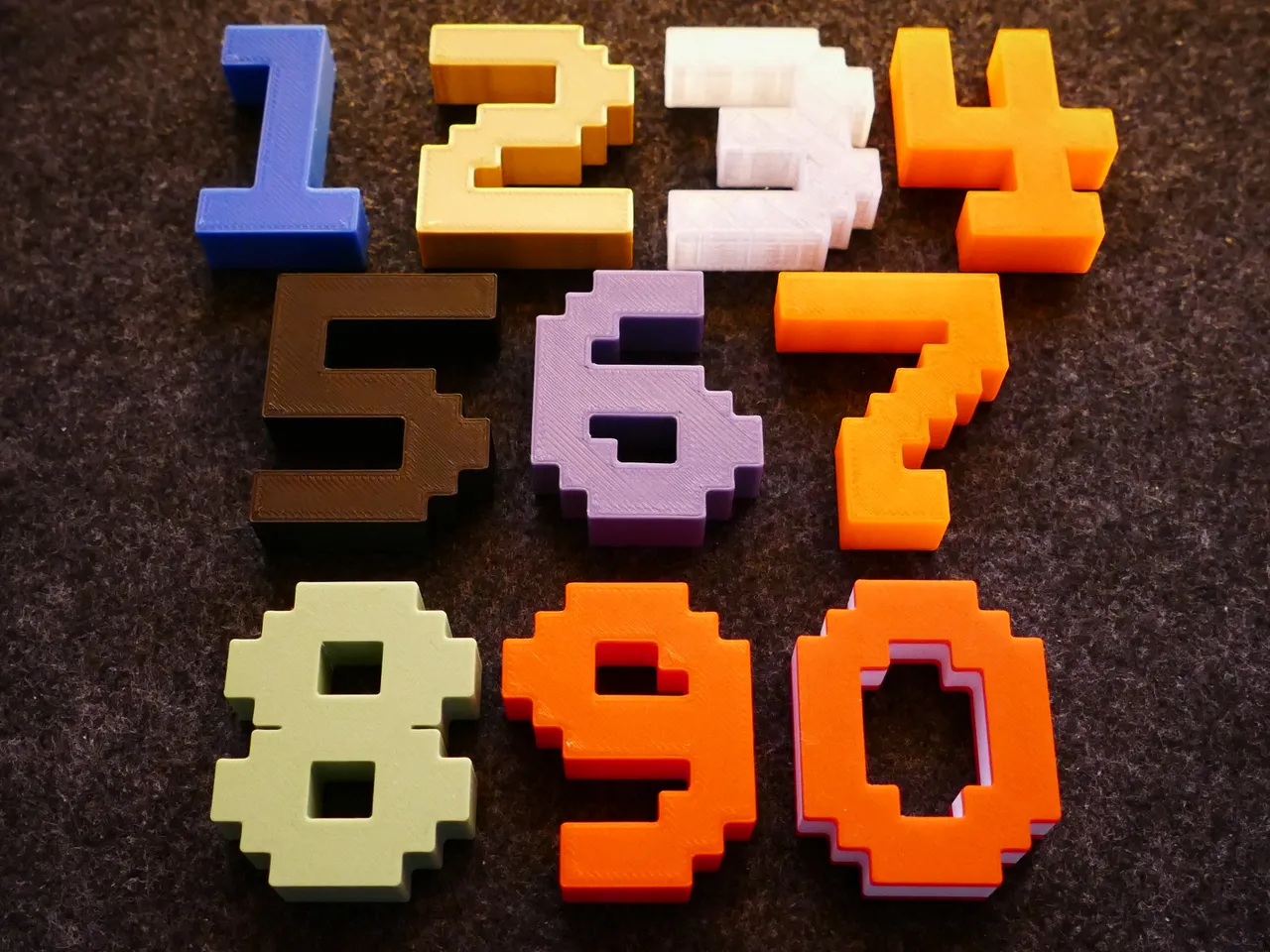 Retro Gaming Digits by SchepperTs | Download free STL model ...
