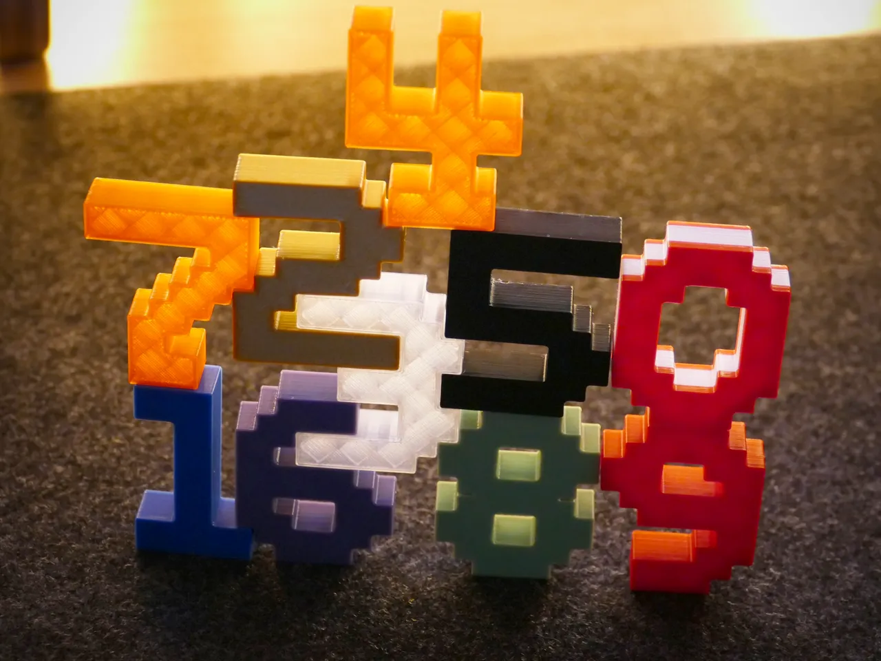 Retro Gaming Digits by SchepperTs | Download free STL model ...