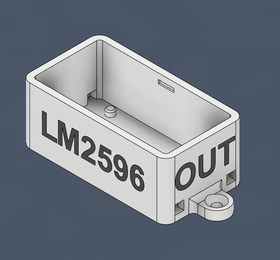 LM2596 Stepdown Voltage Regulator Ventilated Casing V3 by jattie ...