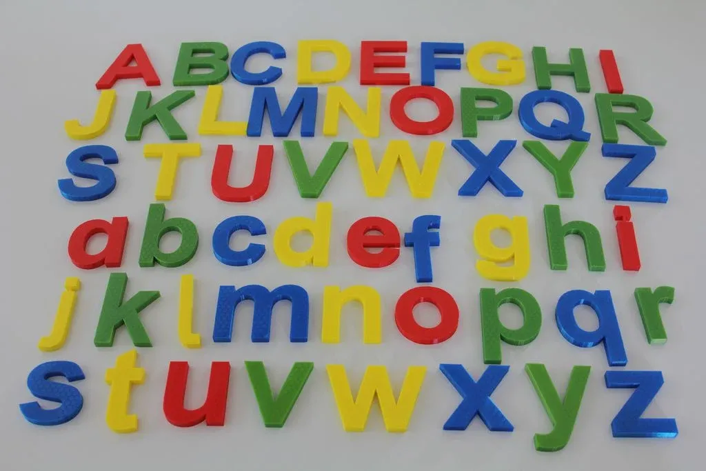 Alphabet Letters for Haptic Experiences by Plokr | Download free STL ...