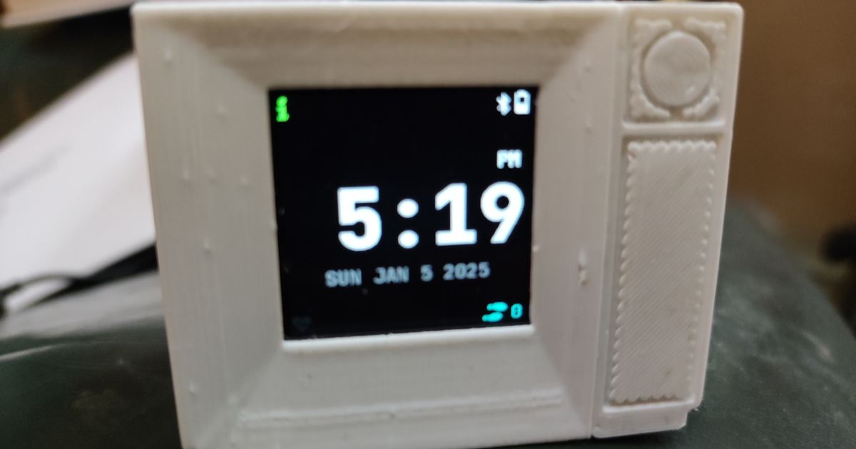 Pinetime smartwatch TV by Gareth | Download free STL model | Printables.com