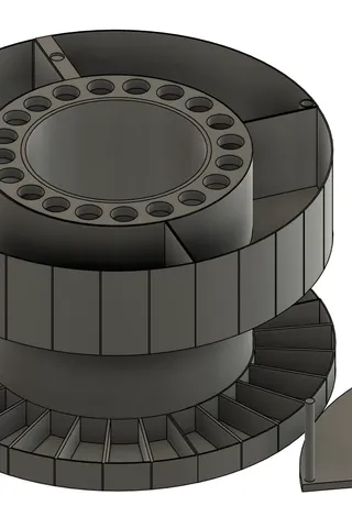 Rotating Shear and Blade Organizer by PaigePlays | Download free STL ...