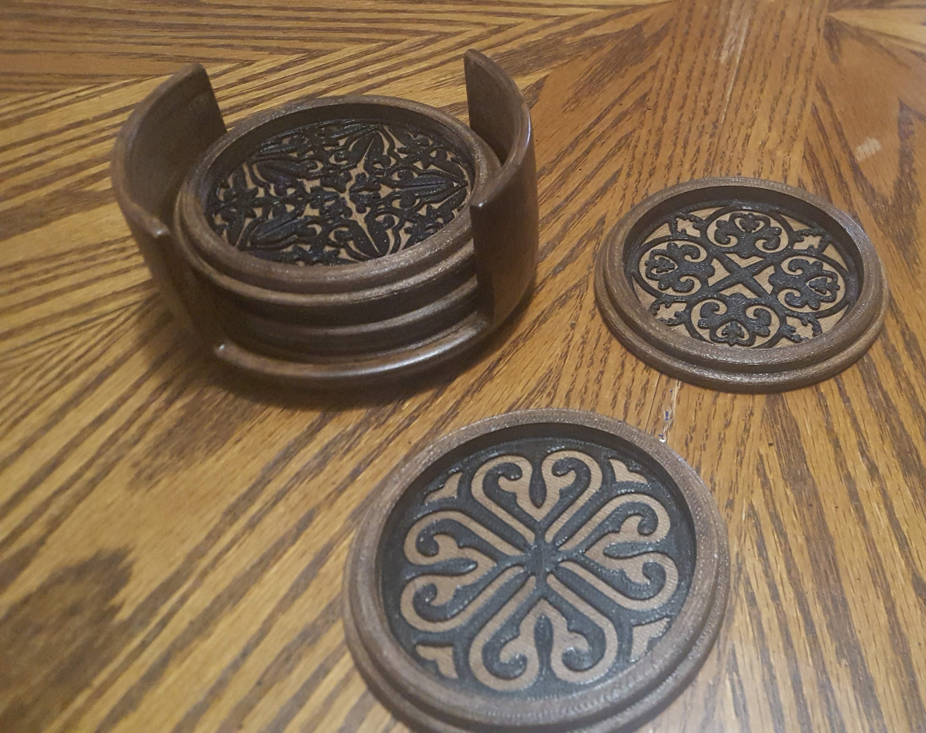 Coaster set by Jipcutter | Download free STL model | Printables.com