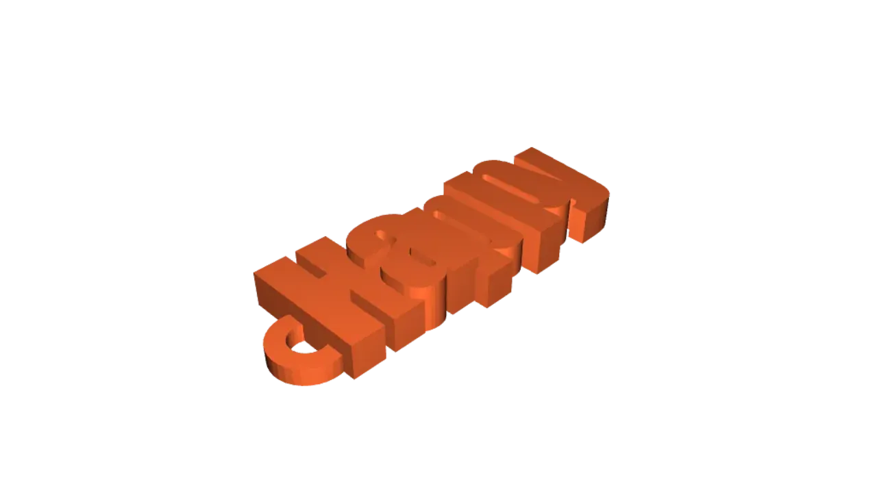 Custom 3D Keychain by Somnium | Download free STL model | Printables.com