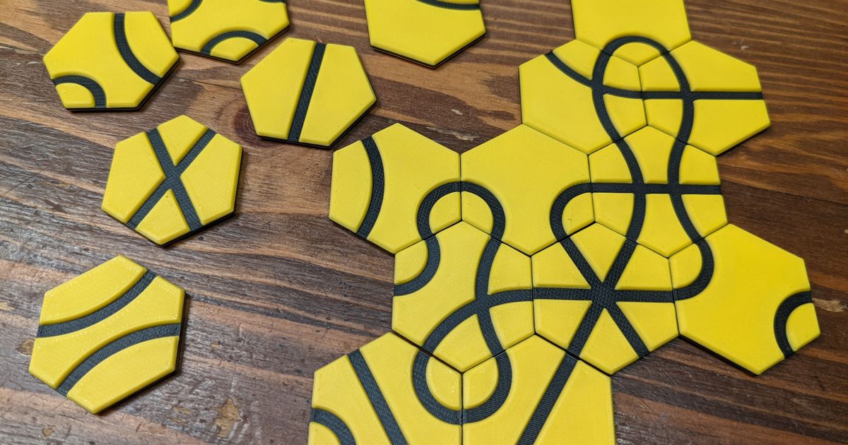 Hex path puzzle by dworki | Download free STL model | Printables.com