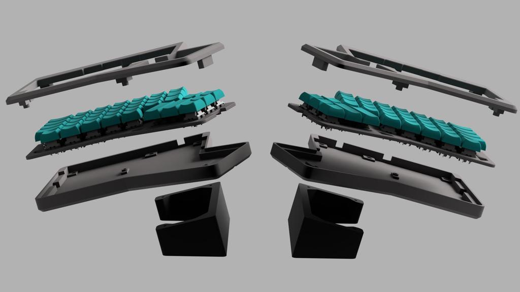 Ergodox Mechanical Keyboard by flobler | Download free STL model ...