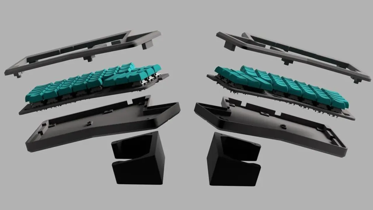 Ergodox Mechanical Keyboard by flobler | Download free STL model ...