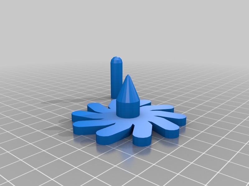Spinning flower top by DanielKSchneider | Download free STL model ...
