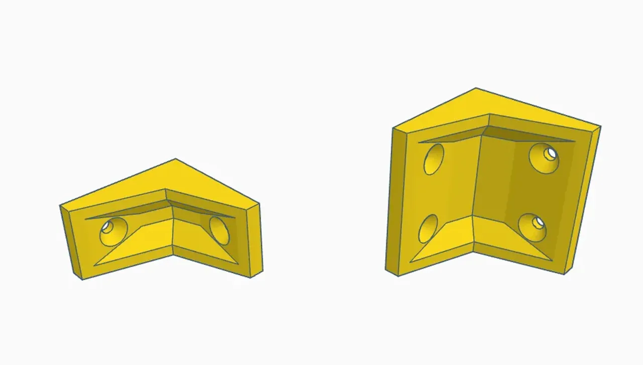 Corner Bracket (optimized for 3D printing) by 3D_Workspace | Download ...