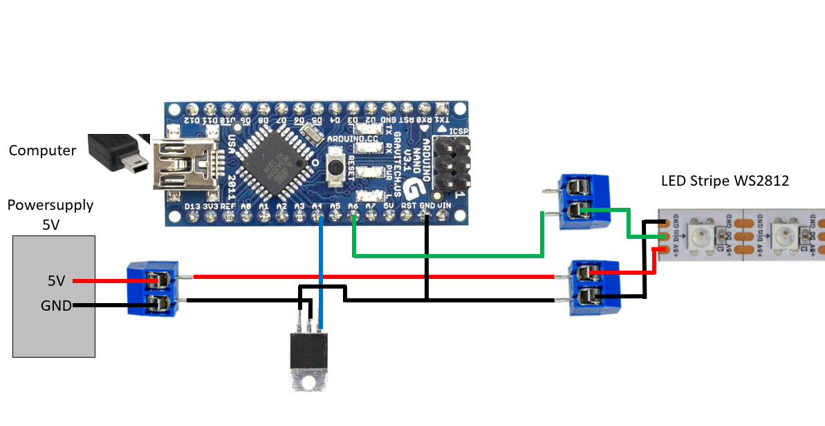 Ambilight for any pc monitor tutorial (prismatik, arduino nano, ws2812b ...