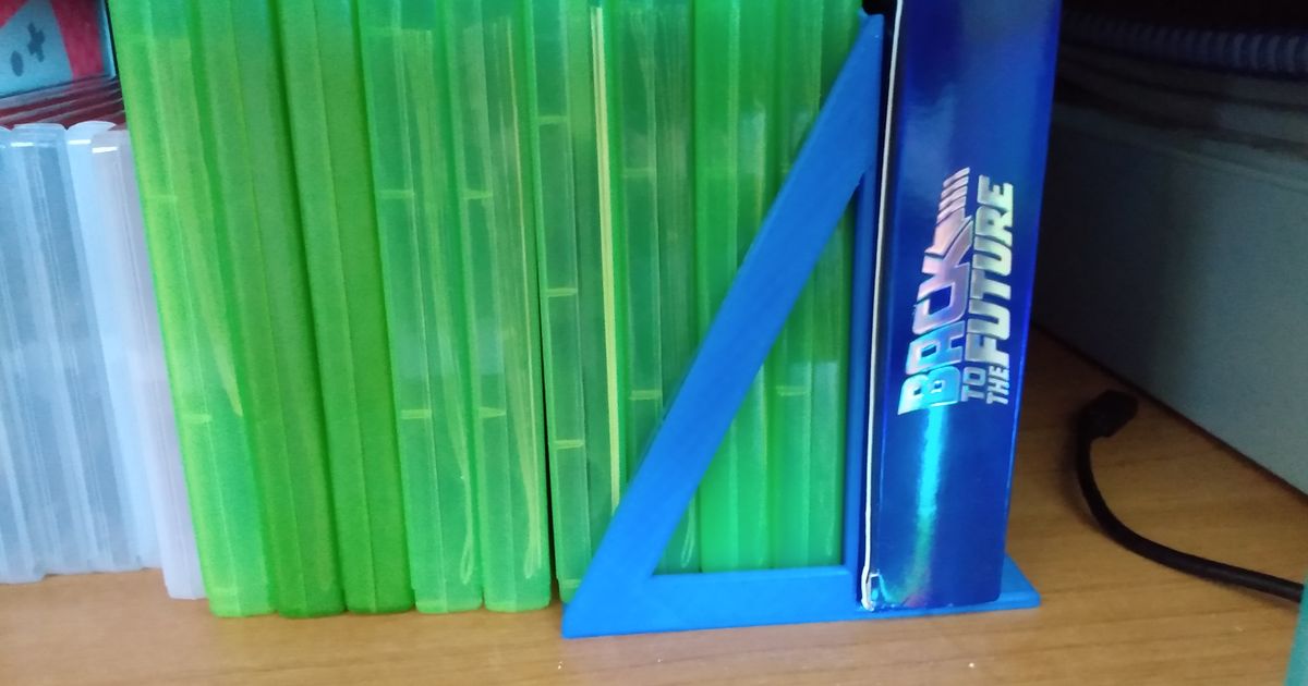 Book end for books or media by Dan the 3D Printing Dad | Download free ...