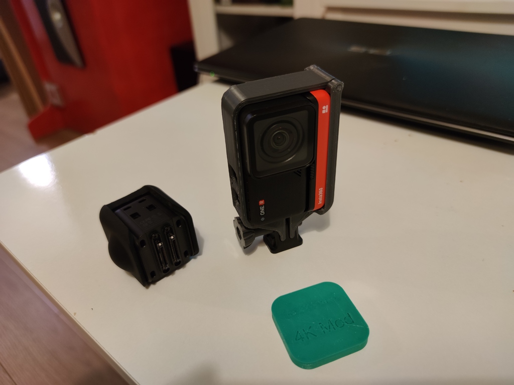 Insta 360 one R 3D printed VERTICAL CASE por Carlos | Descargar modelo ...