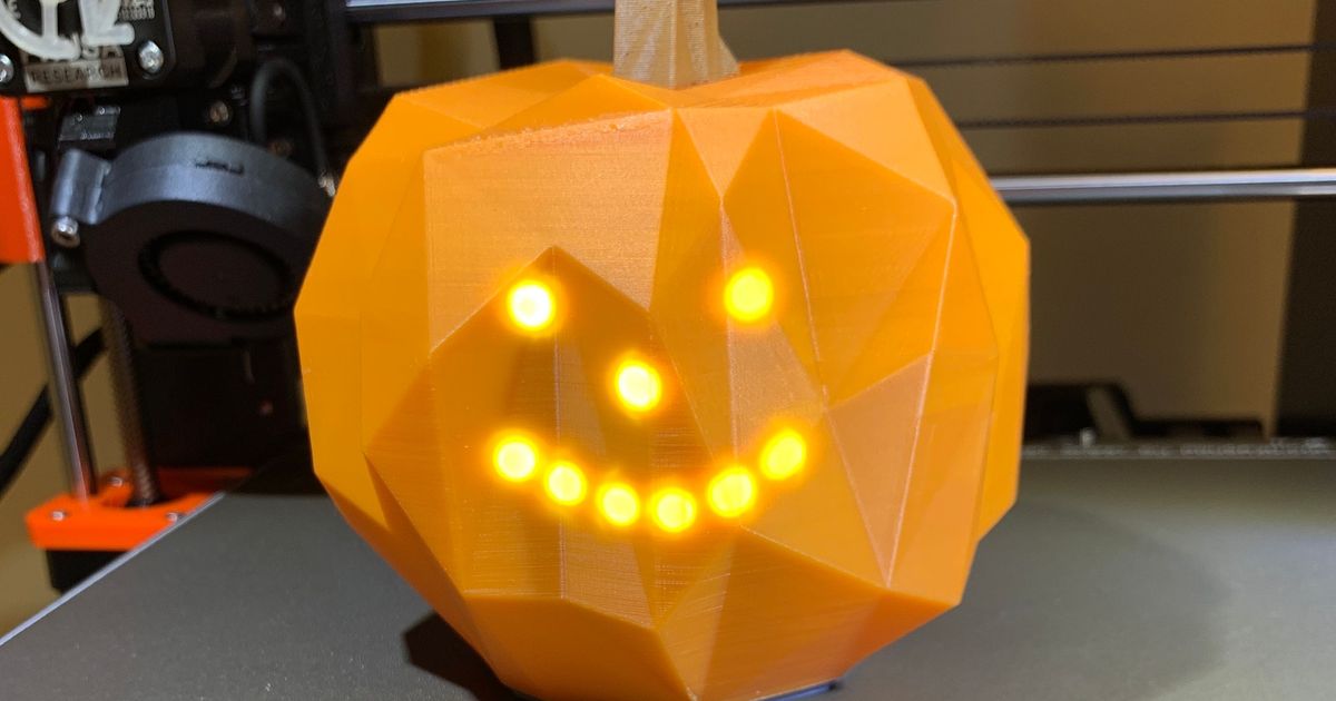 Blinky the LED Jack-o-Lantern by xdcmx | Download free STL model | Printables.com