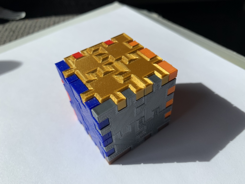 Cube puzzle (x6), create 6 small cubes or combine 4 pieces of each set ...