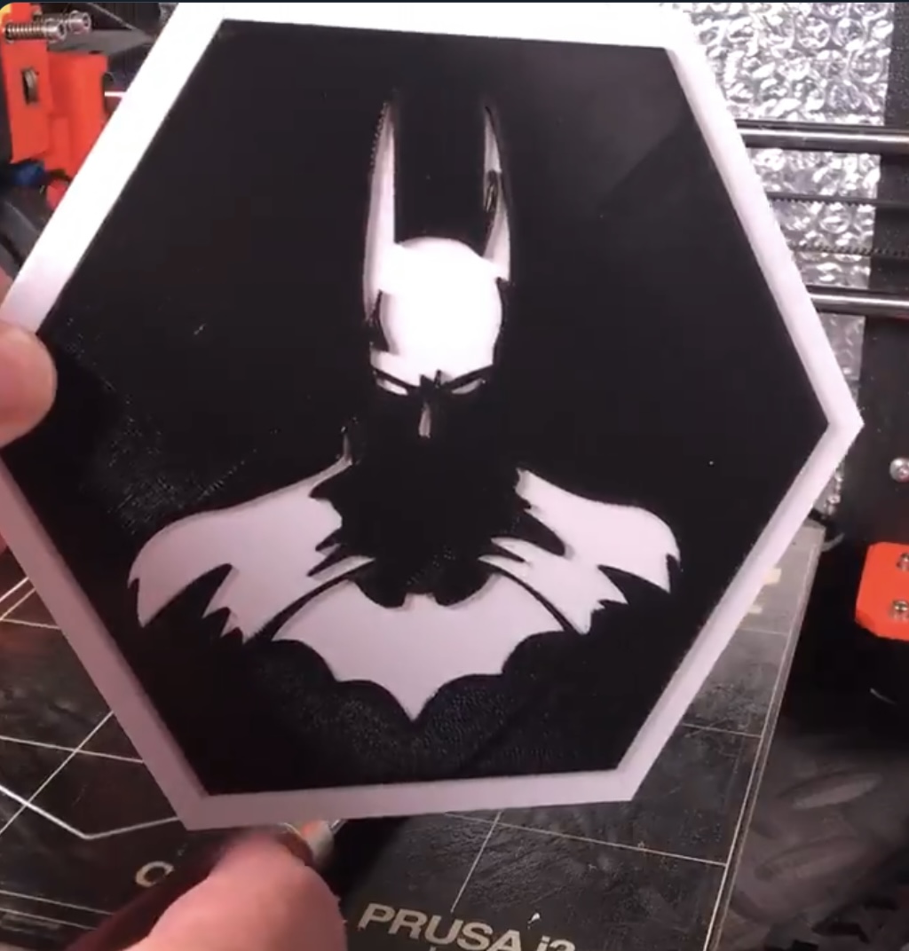 Hexwall - Batman tile by IR Blinx | Download free STL model ...