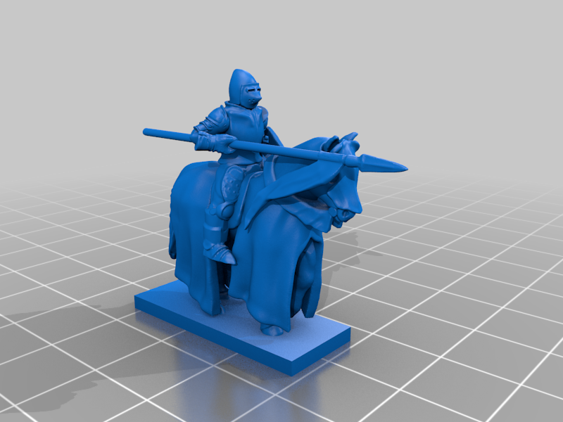 Middle Ages - Generic Heavy Cavalry by Guy_montag | Download free STL ...