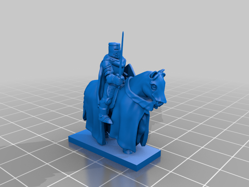 Middle Ages - Generic Heavy Cavalry by Guy_montag | Download free STL ...