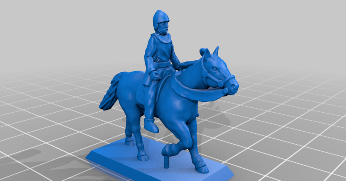 Generic Medieval Mounted Crossbowmen by Guy_montag | Download free STL ...