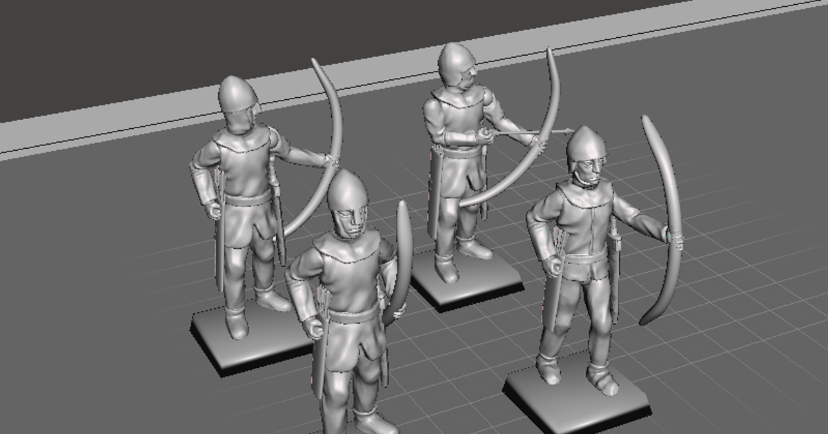 Generic Medieval Archers by Guy_montag | Download free STL model ...