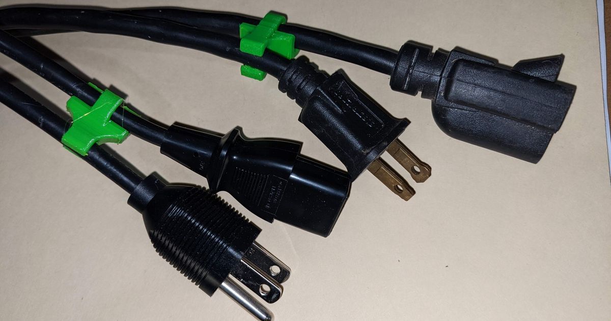 Cord Clip Plug Keeper - Flex Version - Two Sizes by kaje | Download ...