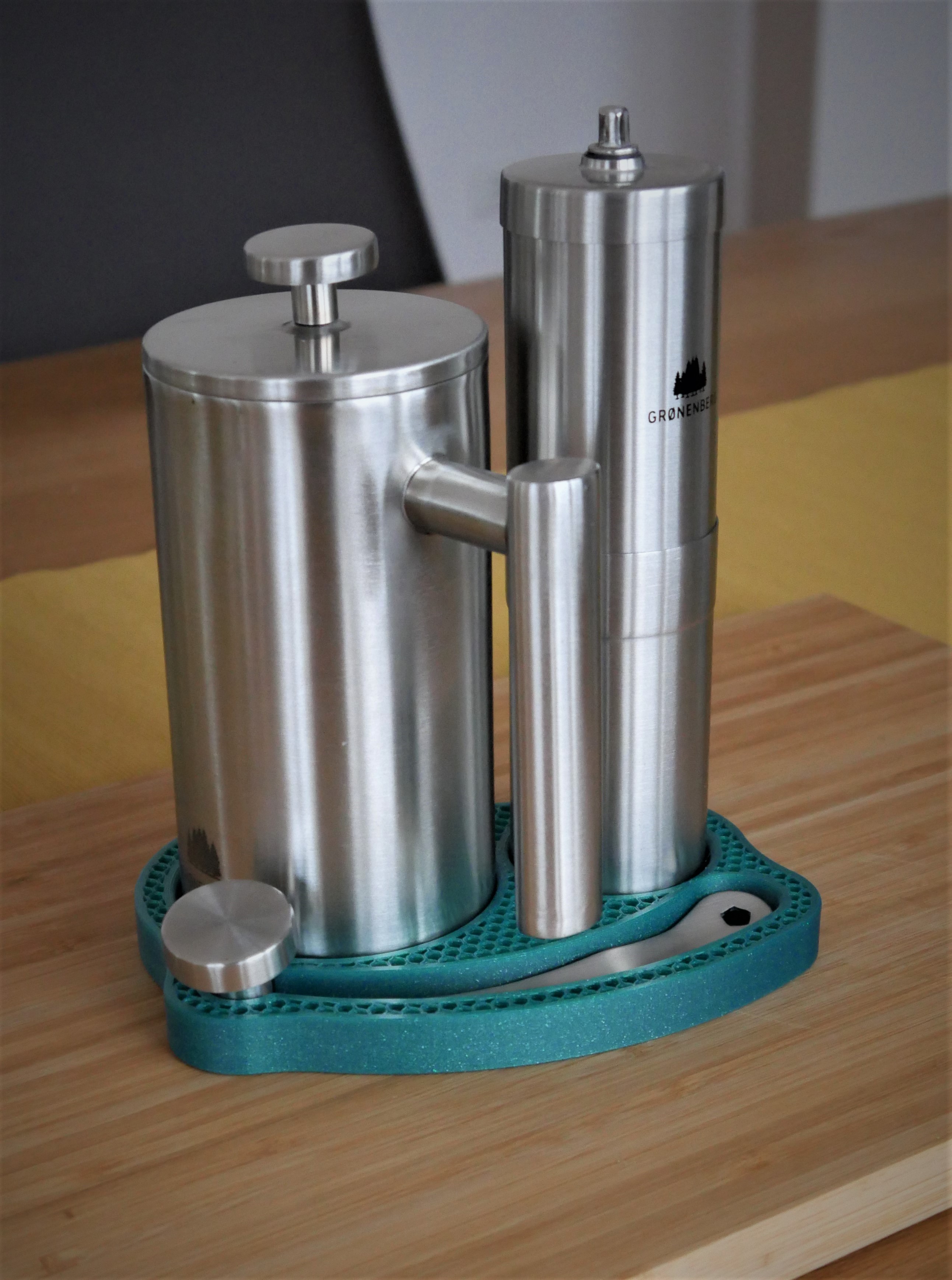 Coffee Grinder Tray // Halter für French Press & Kaffeemühle by ...