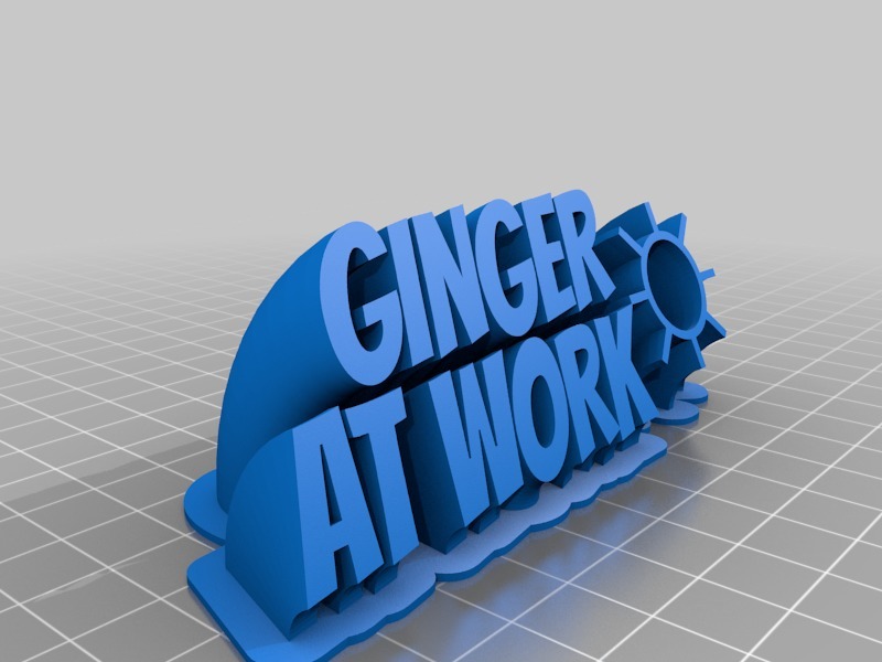 Ginger at work by Sandy Wrestler | Download free STL model | Printables.com