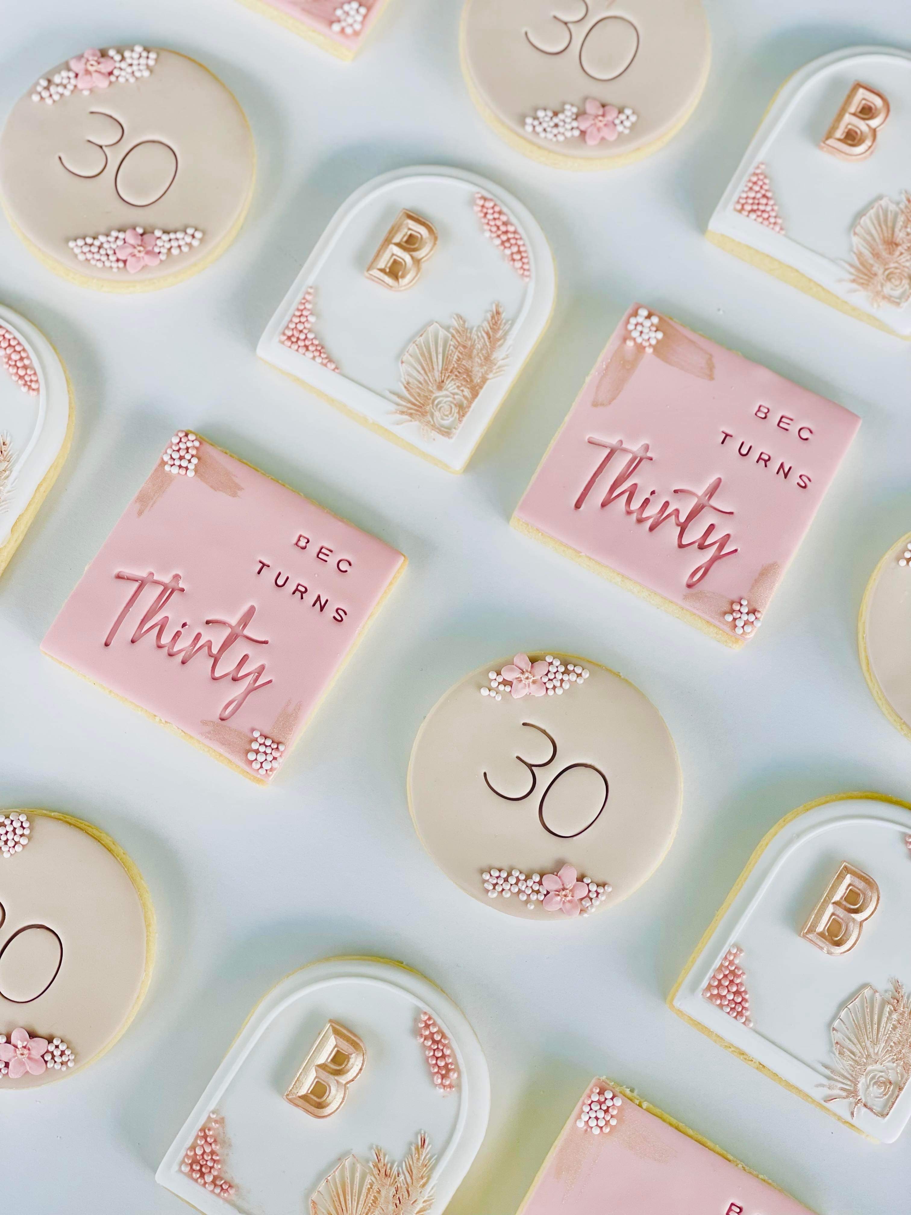 "Thirty" stamp for embossing cookies/cakes by wbworks.aus | Download ...
