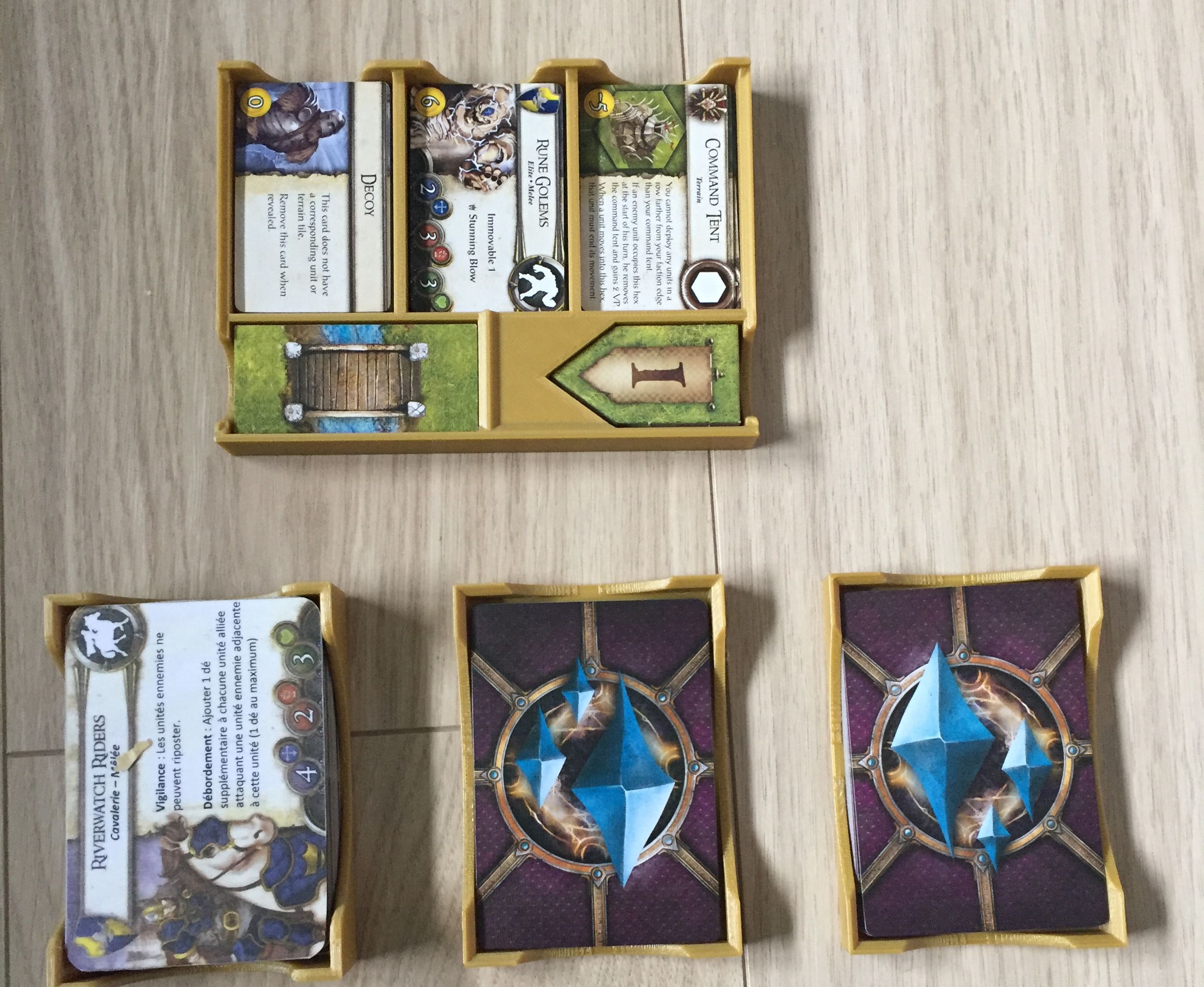 Battlelore Organizer : Command/ Deployment card, Terrain tokens, Banner ...