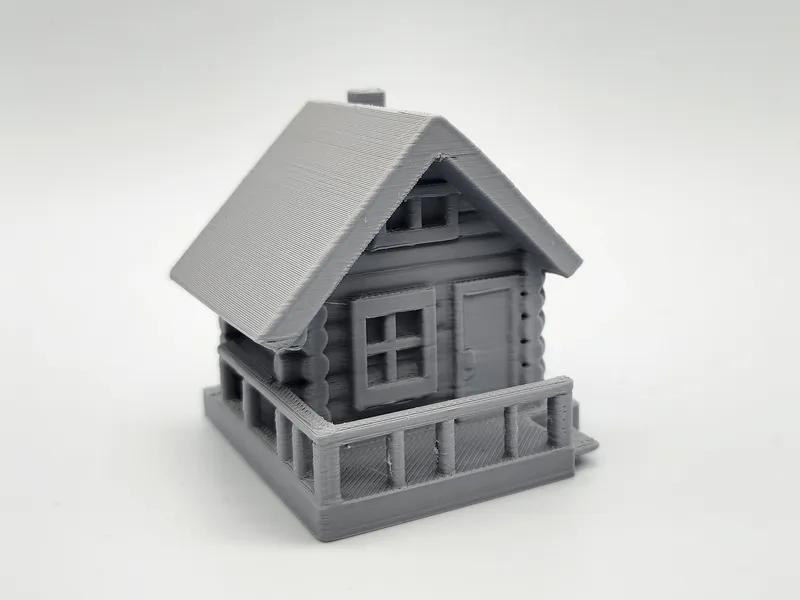 Log Cabin Miniature by Triple G Workshop | Download free STL model ...