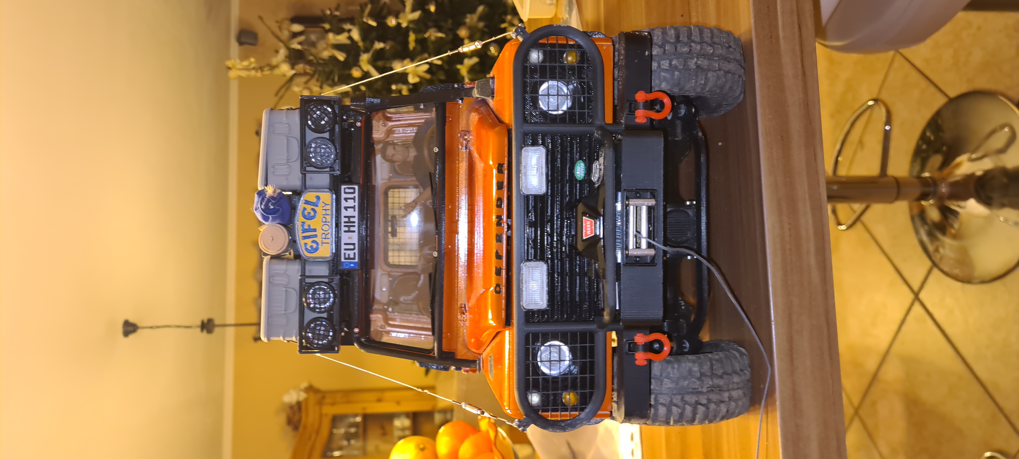 Africa Trophy Bumper with 1/8 Warn Zeon Winch Mount for 3DSets Landy by ...