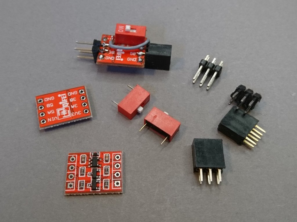 I2C level shifter with 2x3 pin header (for fischertechnik) by juh ...