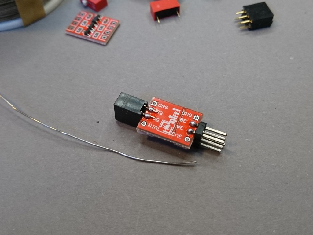 I2C level shifter with 2x3 pin header (for fischertechnik) by juh ...