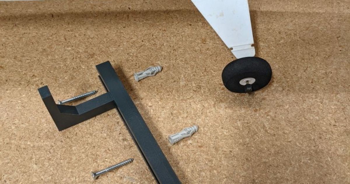 RC Airplane adjustable wall mount hanger by JPMakesStuff | Download ...