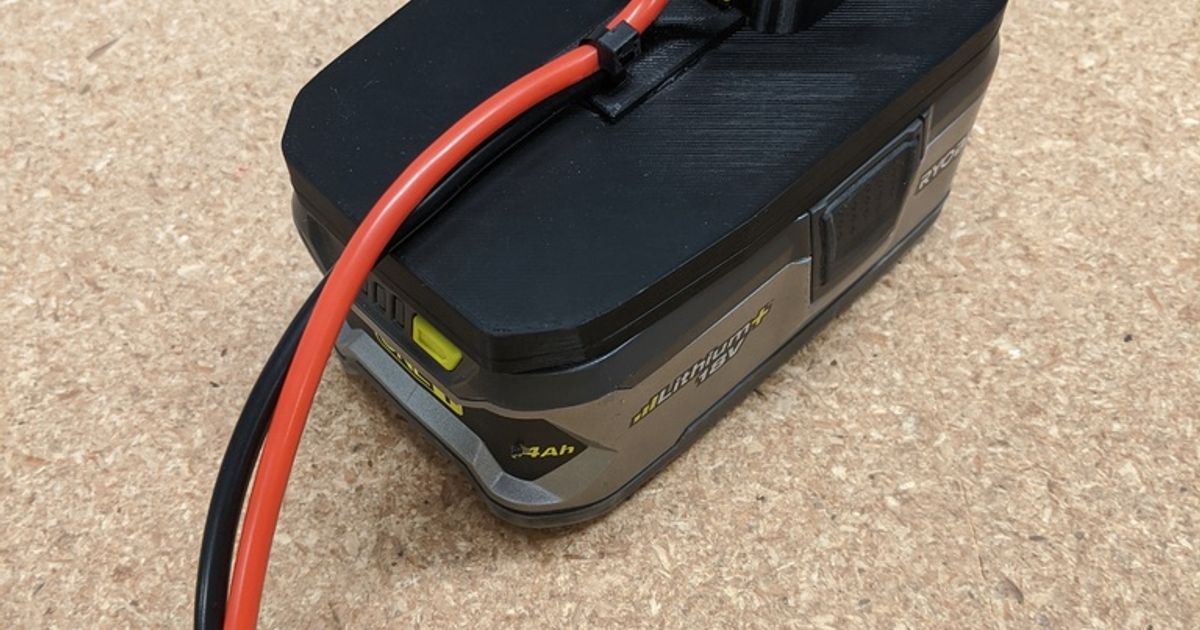 Battery Power Tap compatible with Ryobi 18v by JPMakesStuff | Download ...