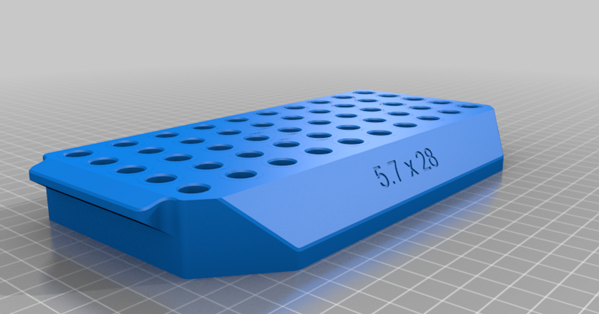 5.7 x 28 Reloading Tray by Obsessed | Download free STL model ...