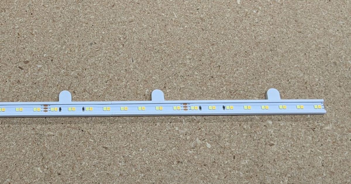 LED strip magnetic mount by JPMakesStuff | Download free STL model ...