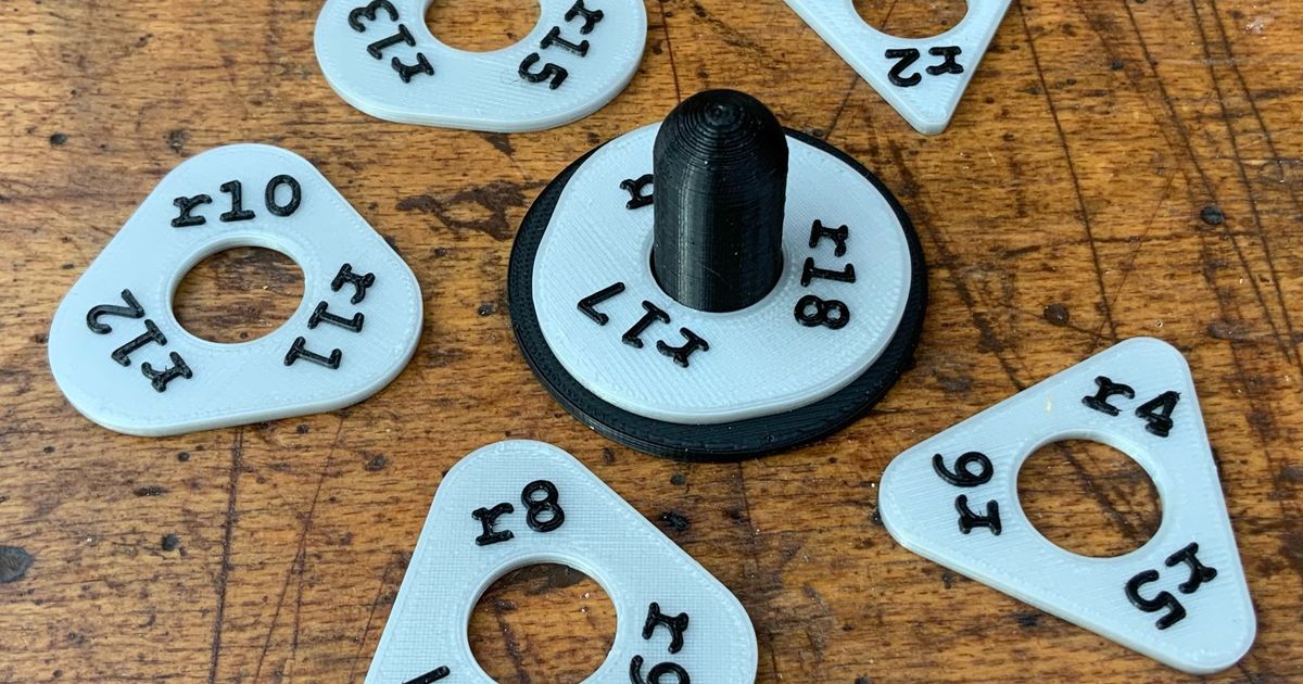 Inner Radius Gauge / Fillet Gauge 1mm - 18mm with stand by teslapunk ...