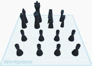 Half chess set by Matthew Morris | Download free STL model | Printables.com