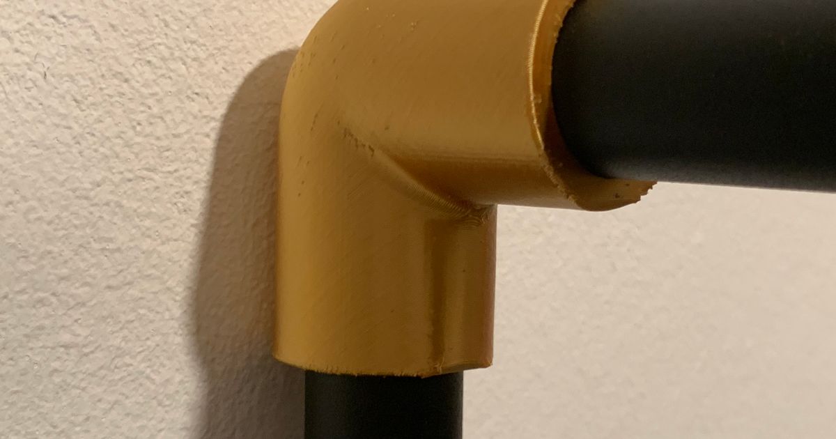 OBI 2.7cm Steel Pipe Corner Connector by Benedikt | Download free STL ...