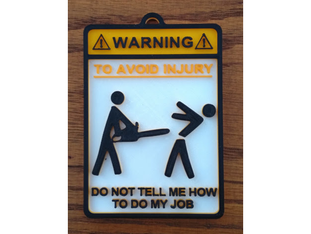 To Avoid Injury Sign (Chainsaw Version) by Polymathic | Download free ...