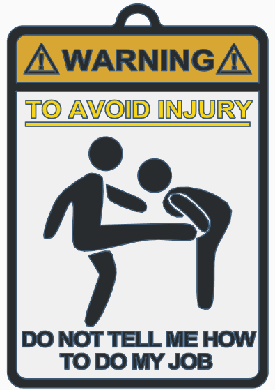 To Avoid Injury Sign (Kicking Version) by Polymathic | Download free ...