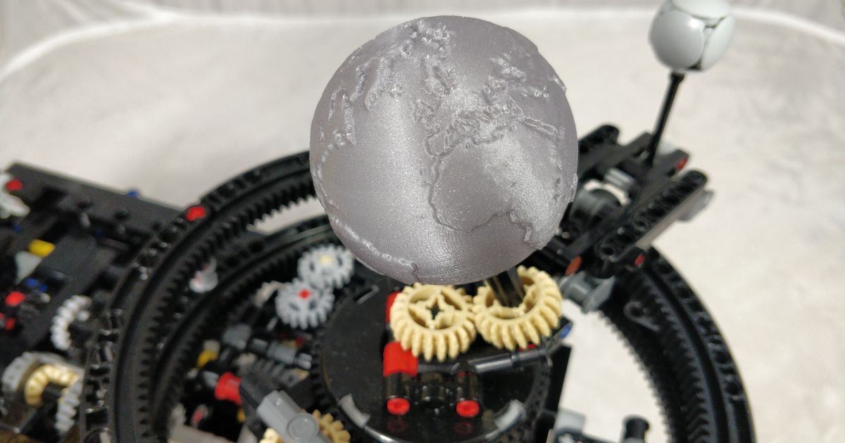 Earth with Lego Axle Hole (Solid) by marian42 | Download free STL model ...