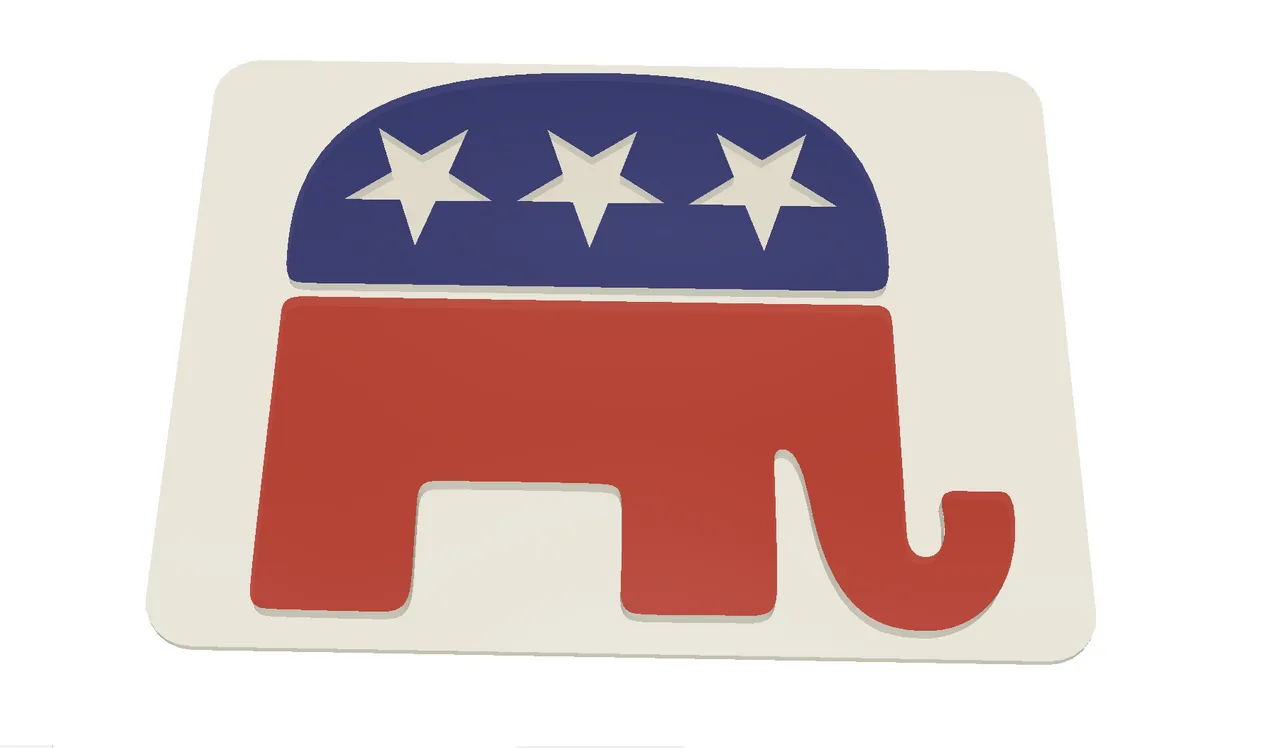 GOP LOGO Plaque by Tom Anderson (The Real NEO) | Download free STL ...