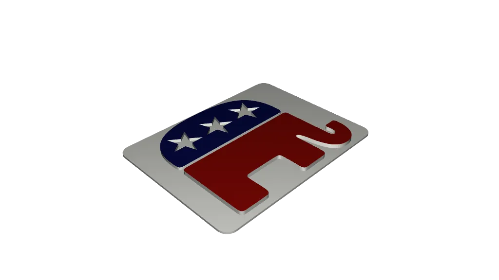 GOP LOGO Plaque by Tom Anderson (The Real NEO) | Download free STL ...