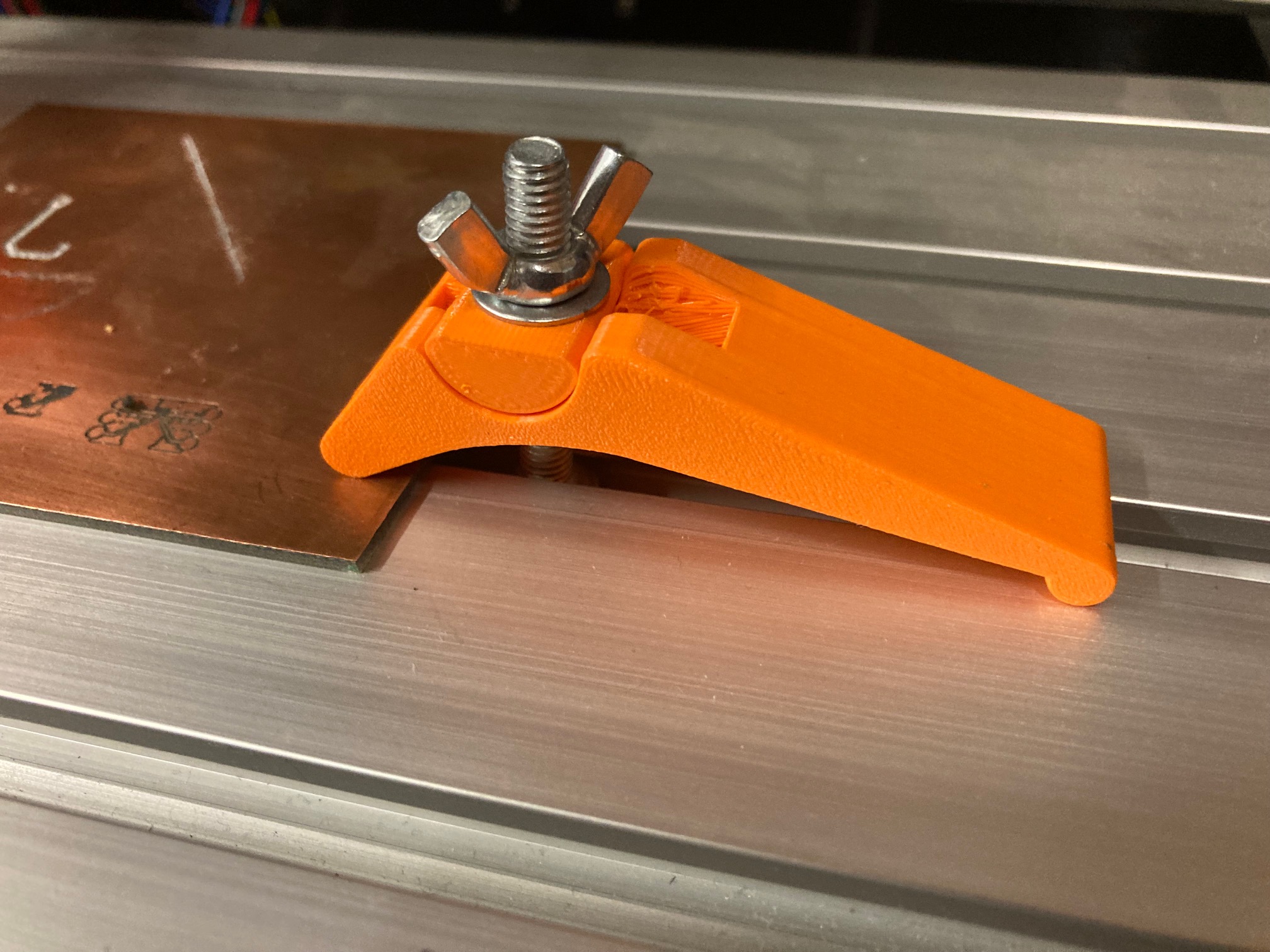3018 CNC workpiece clamp by dekaware | Download free STL model ...