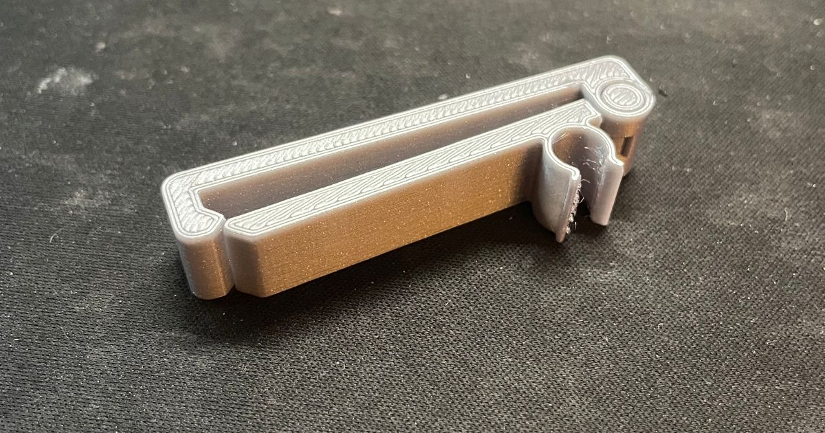 Guitar Cable Clip for Strap by Nick | Download free STL model ...