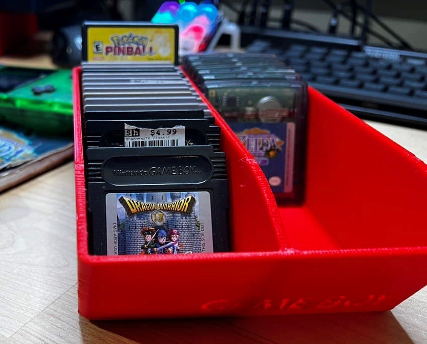 Gameboy Cartridge Tray by thenullray | Download free STL model ...
